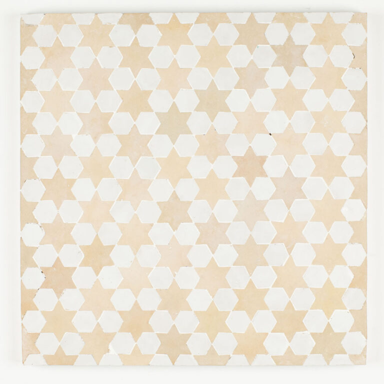 Salé Zellige Mosaic Tile – Silk is Hex and Earth is Star – Bespoke Studio